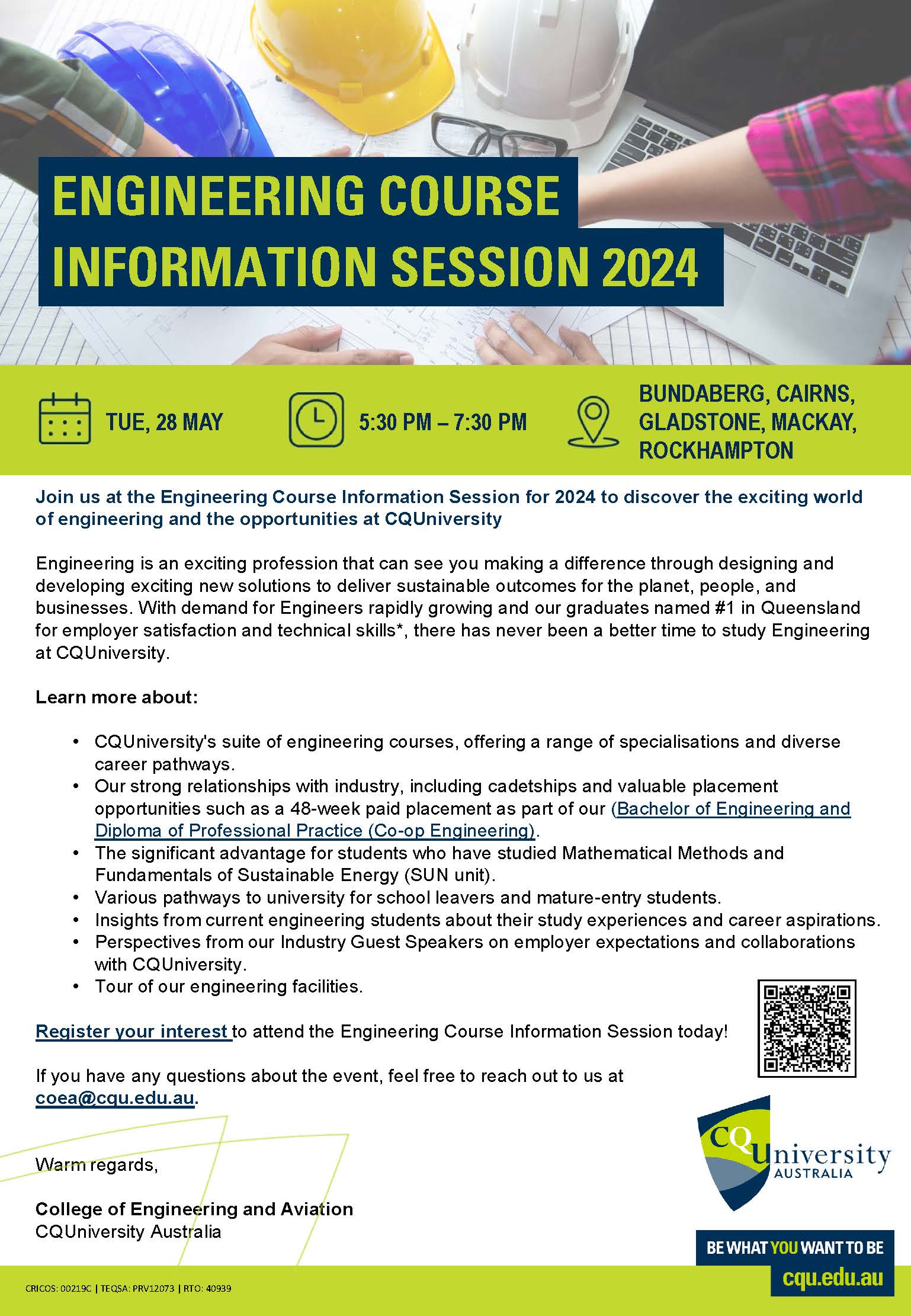 CQU Engineering Information Session 2024